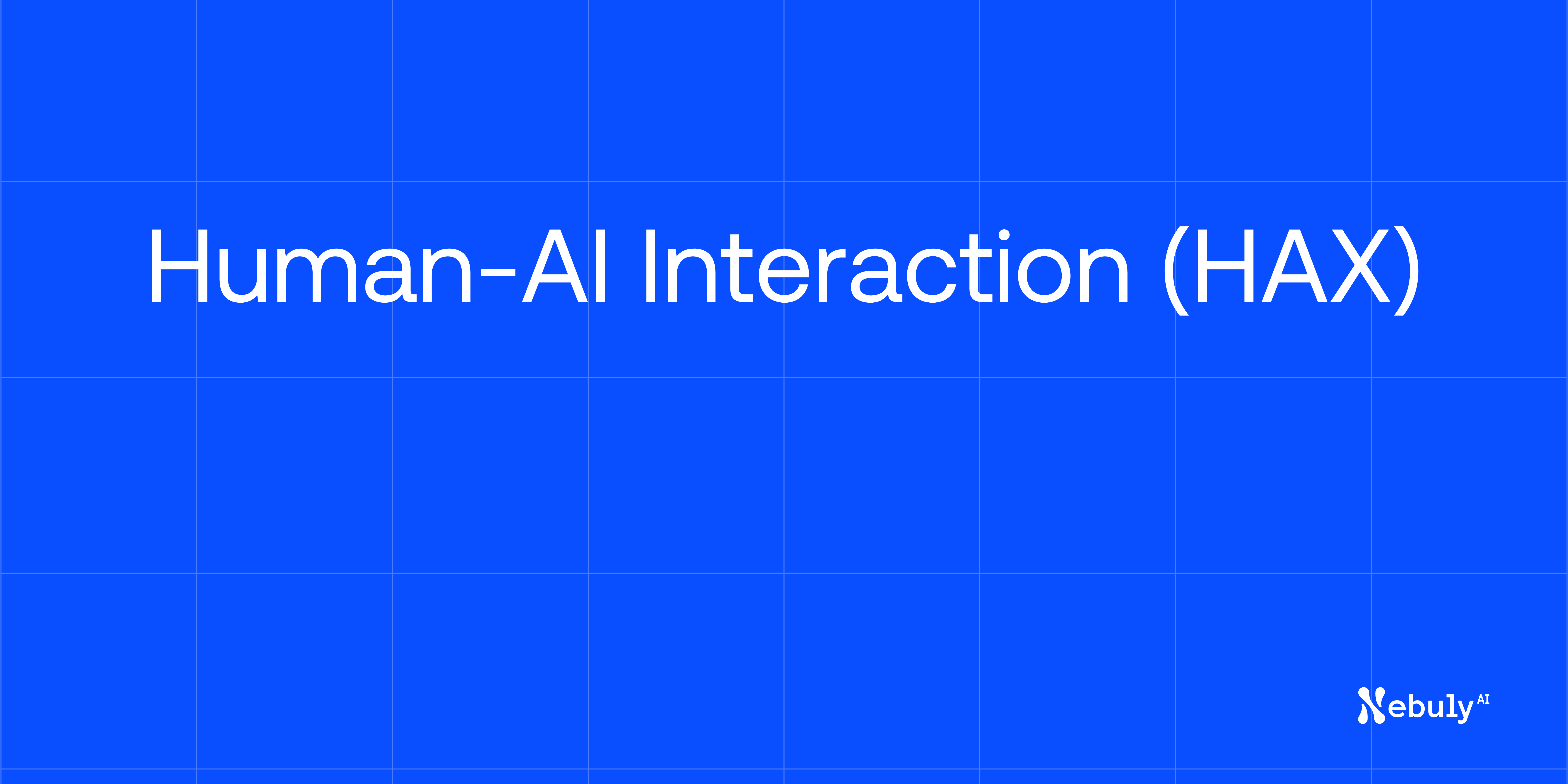 Human-AI Interaction (HAX)